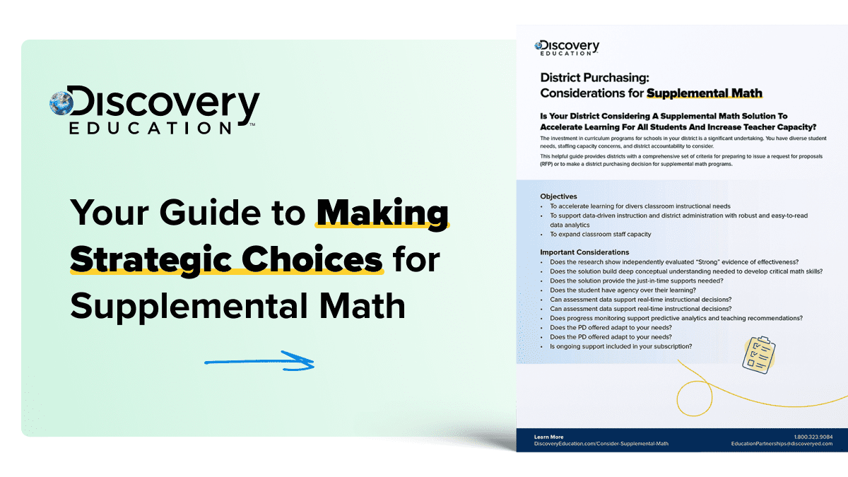 Considerations for Supplemental Math | Discovery Education