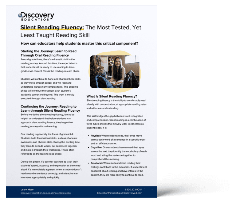 Silent Reading Fluency Guide | Discovery Education
